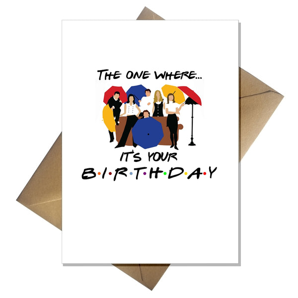 Friends TV Show Themed Greetings Cards - 5 PACK Original Designs – That ...