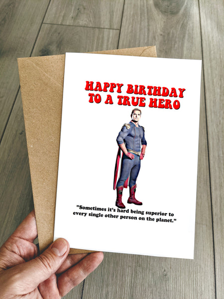 Funny Homelander Birthday Card - The Boys new series cards – That Card Shop
